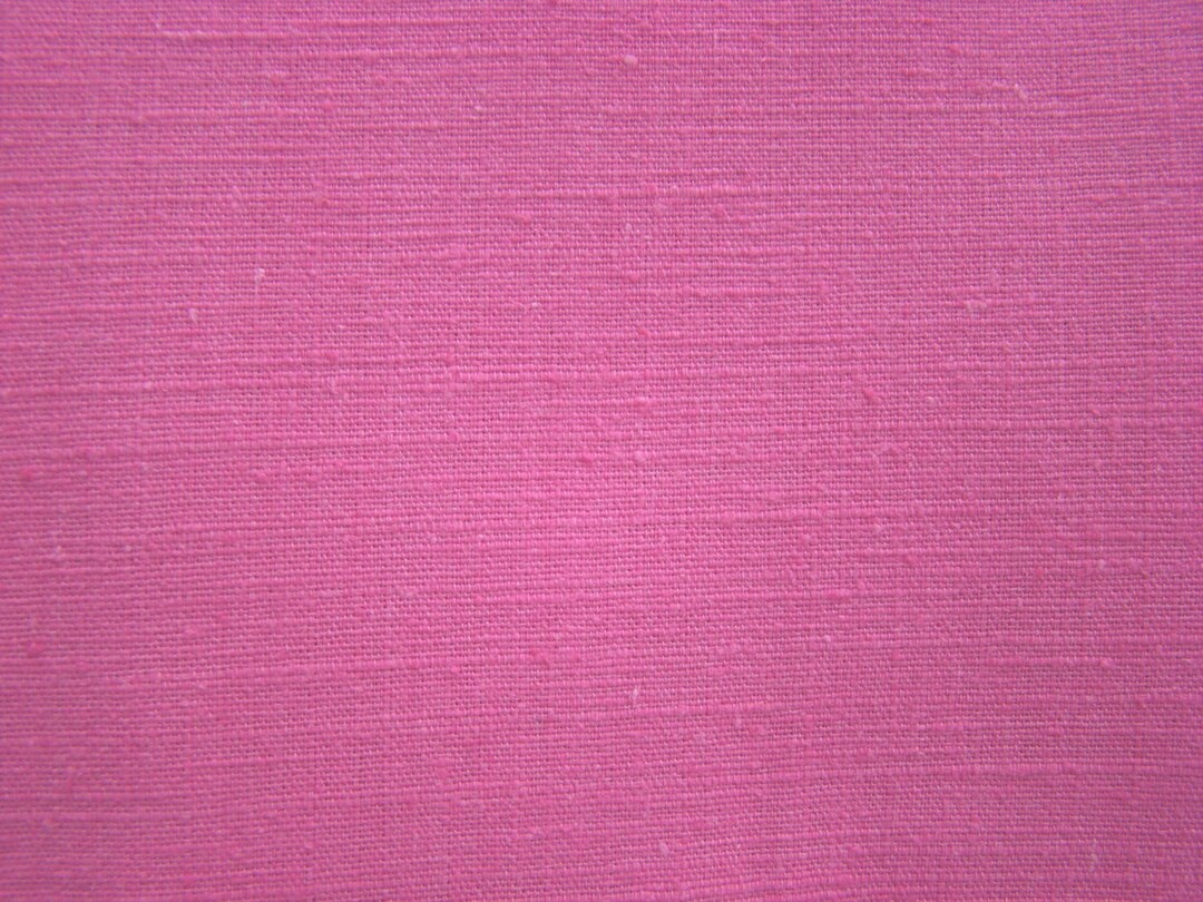 Vintage Hot Pink Linen-like - Fabric by the Yard - 36 Inches Long X 43 ...