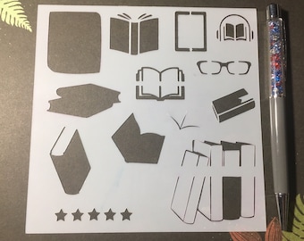 Reading Tracker A5 Stencil /inking Cover Planner/bullet Journal/art ...
