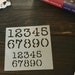 Typewriter Font Numbers Stencil - Etsy