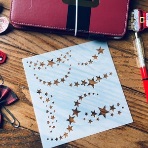 Star Shower Stencil Planner/bullet Journal/art Journal/inking Stencil ...