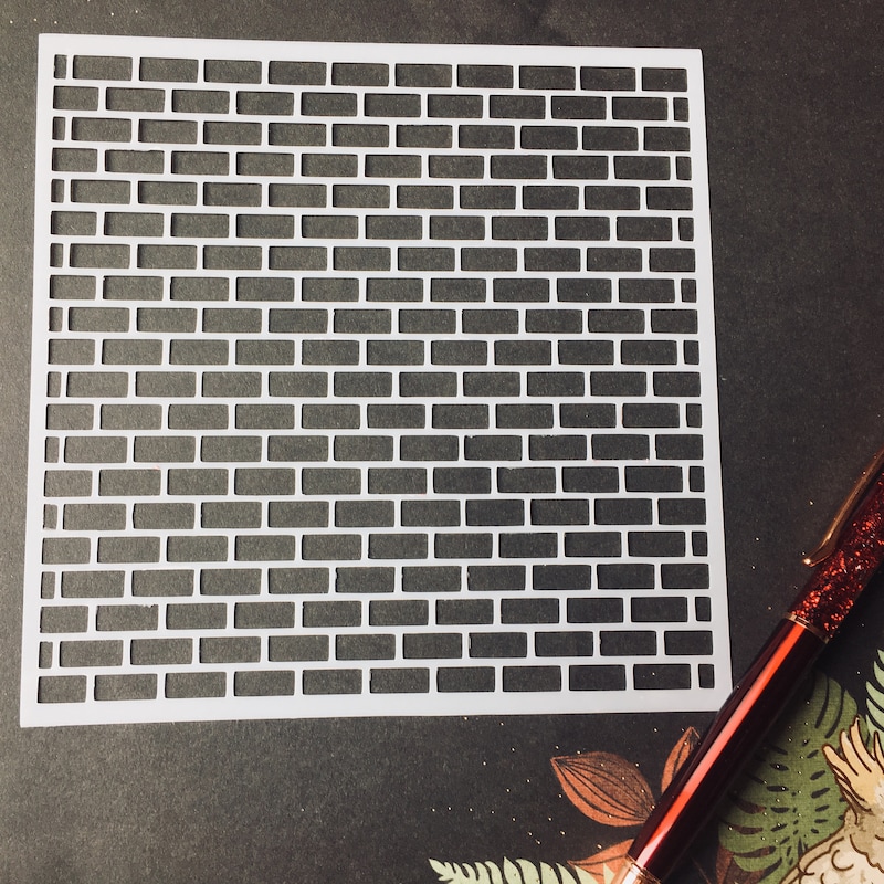 Brick Stencil - Etsy