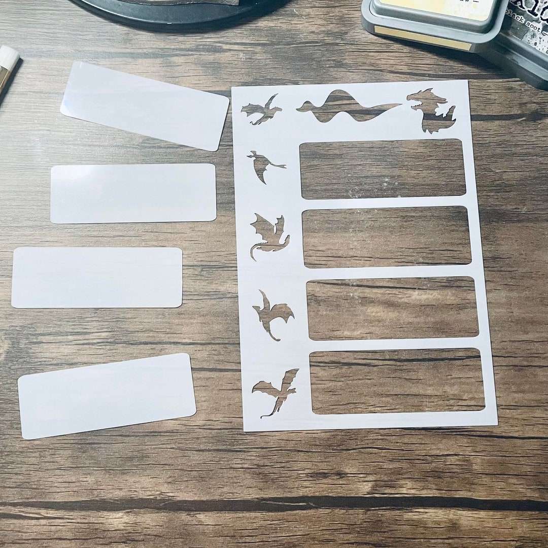 Dragons Layout A5 Stencil /inking Cover Planner/bullet Journal/art ...