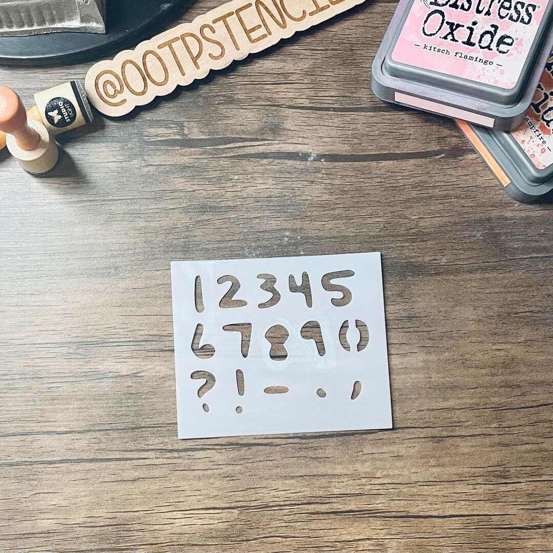 Marker Numbers Font Stencil - Etsy