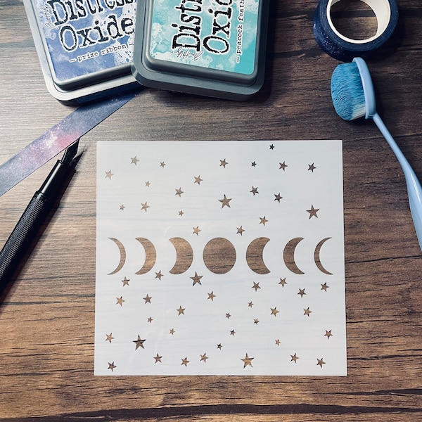 Moon Stencil - Etsy