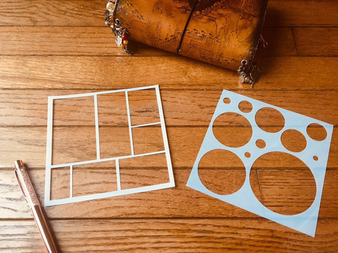 Rectangles Stencil-journaling Basics-planner Stencil Cookie - Etsy