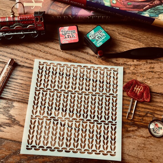Knitting Pattern Stencil Planner/bullet Journal/art - Etsy