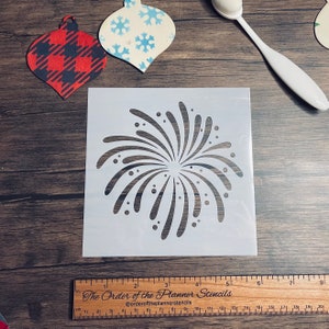 Large Fireworks (four Varieties!) Stencil Planner/bullet Journal/art ...