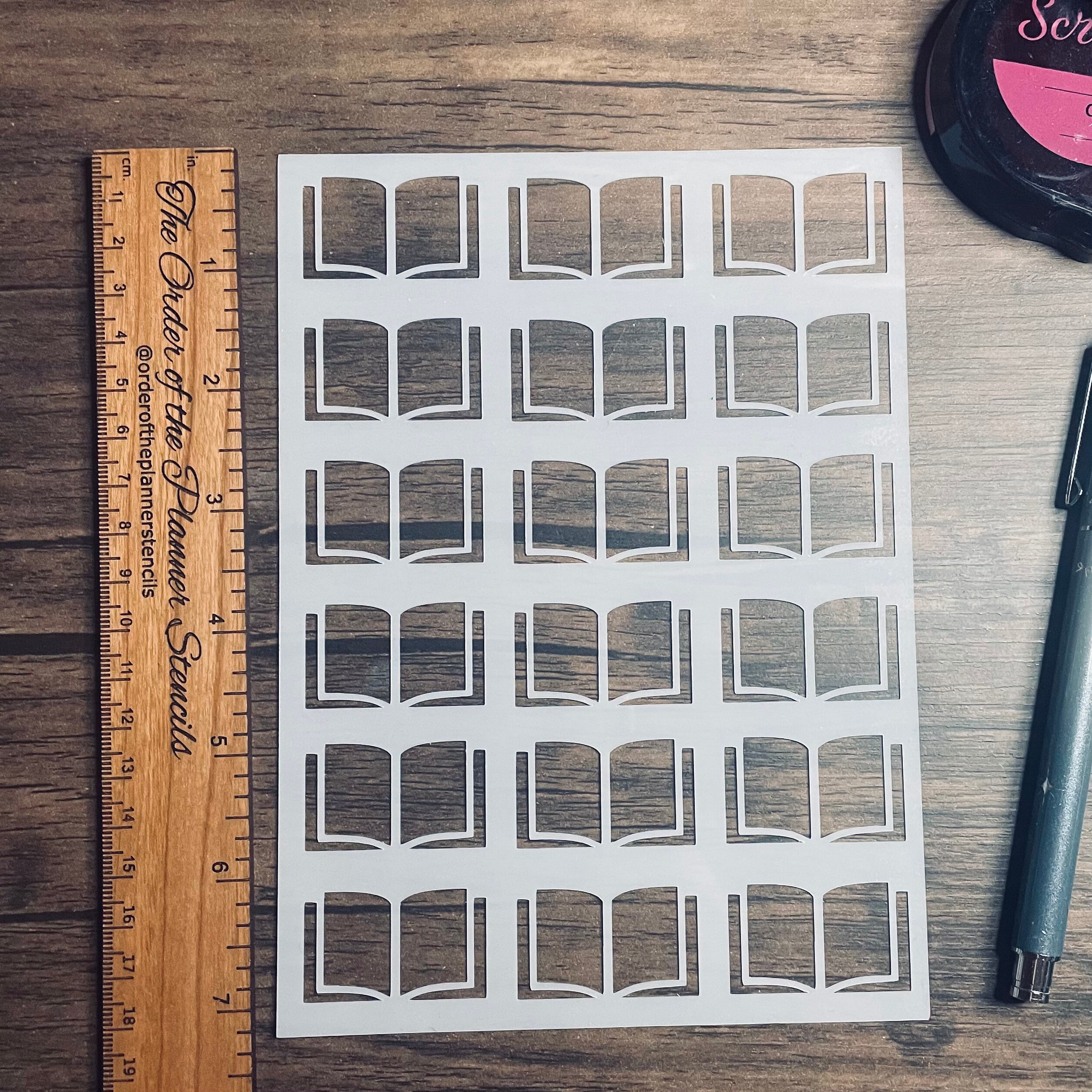 Reading Tracker A5 Stencil /inking Cover Planner/bullet Journal/art ...