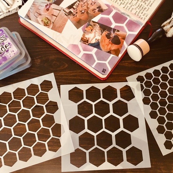 Hexagon Stencil - Etsy