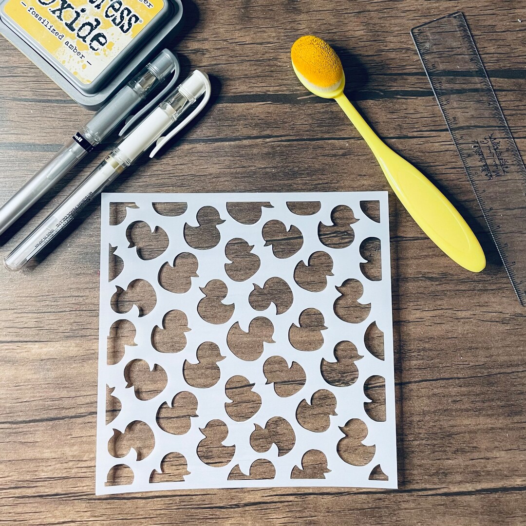 Scattered Rubber Ducks Stencil Planner/bullet Journal/art Journal ...