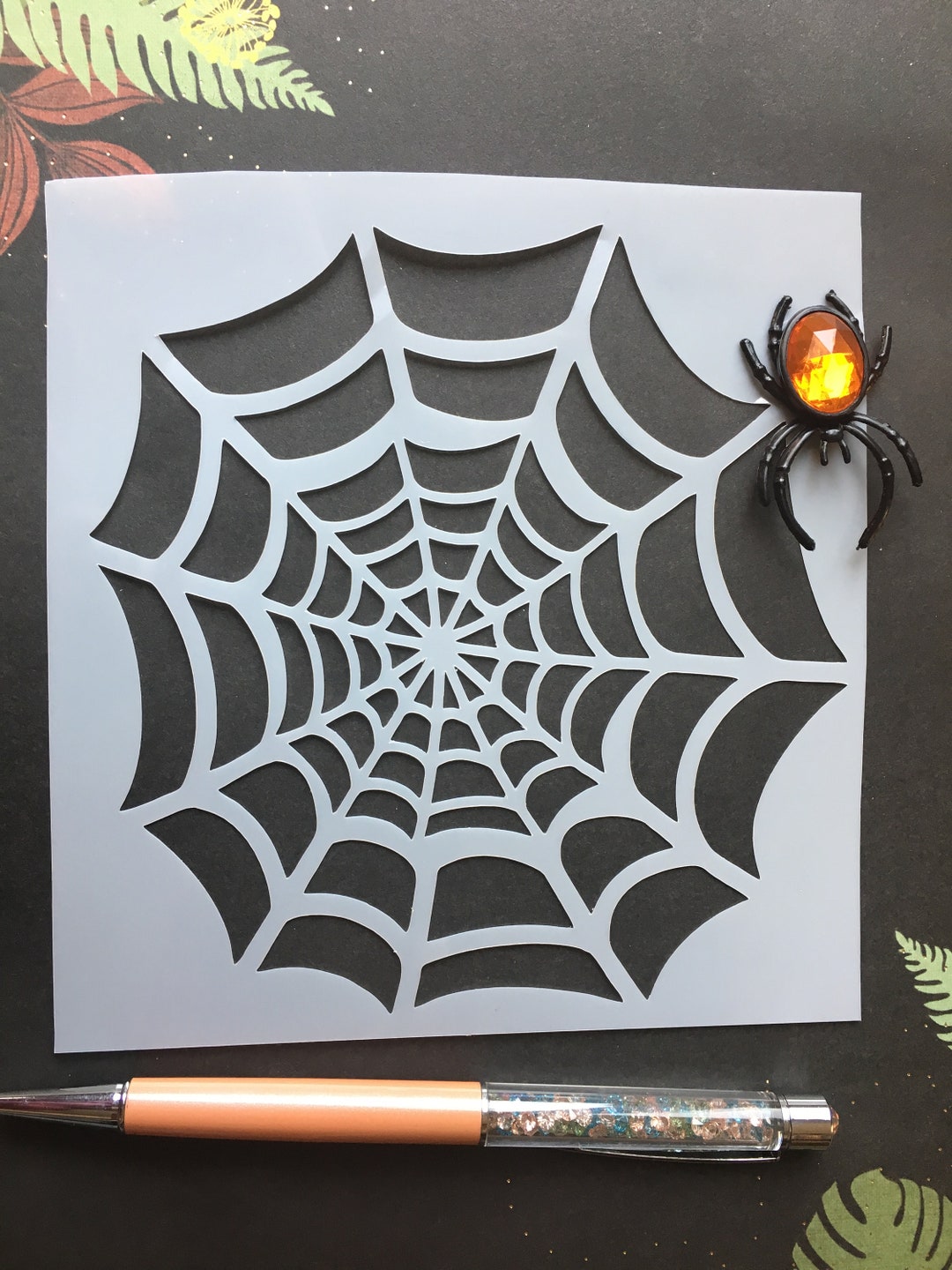 Spider Web Planner/bullet Journal/art Journal/inking Stencil - Etsy