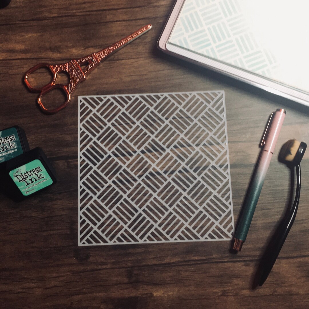 Thatching Pattern Stencil: Planner, Journal, Art Inking Cover - Etsy
