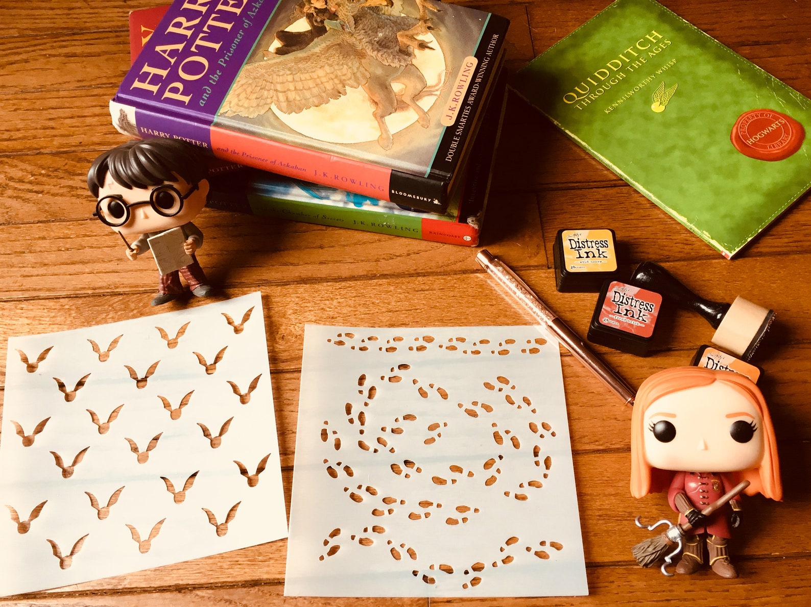 Footprints Cover Stencil-wizard Map Addition. Planner Stencil - Etsy