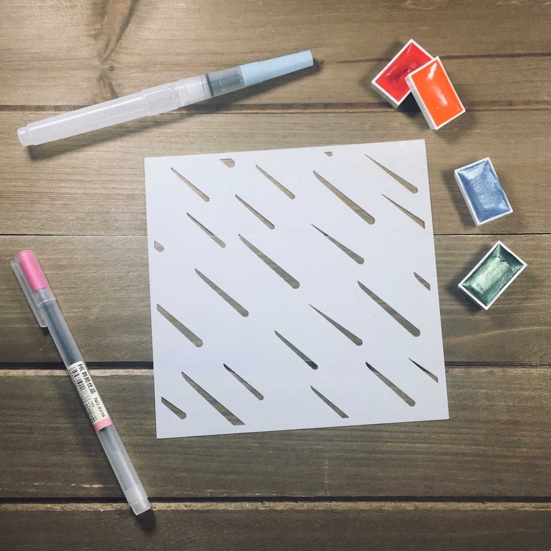 Comet Pattern Stencil /inking Cover Planner/bullet Journal/art Journal ...