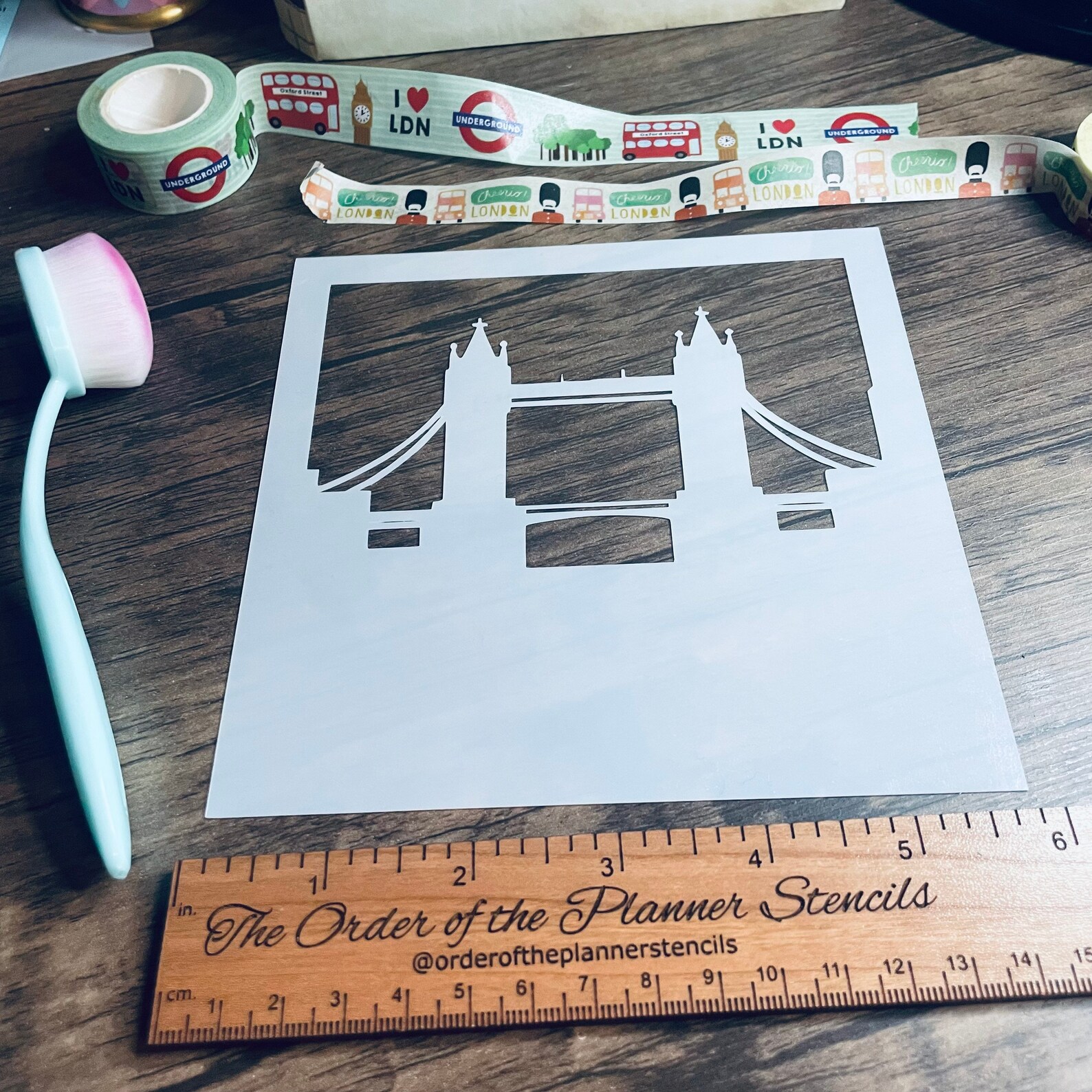 London Scene 4 Piece Overlay Stencil-purchase Separately or - Etsy