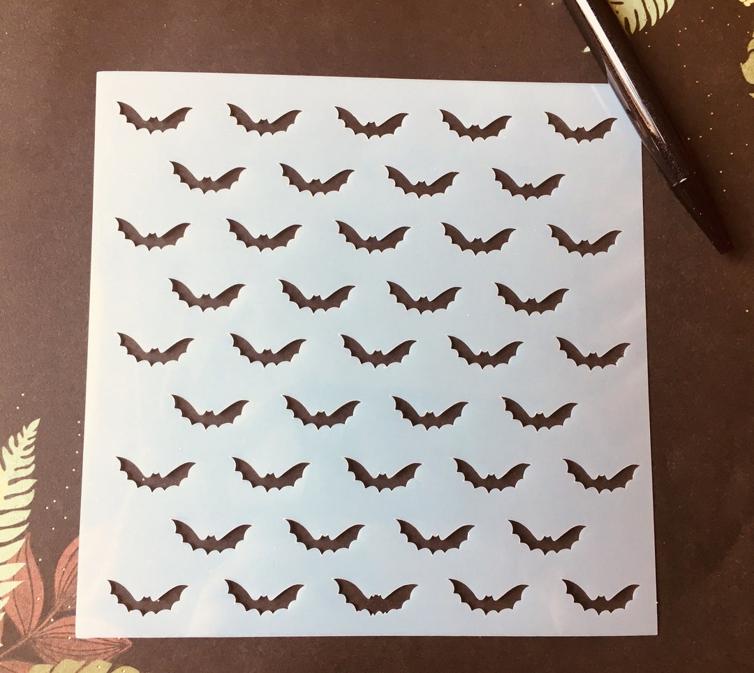 Bats 2 Planner/bullet Journal/art Journal/inking Stencil - Etsy