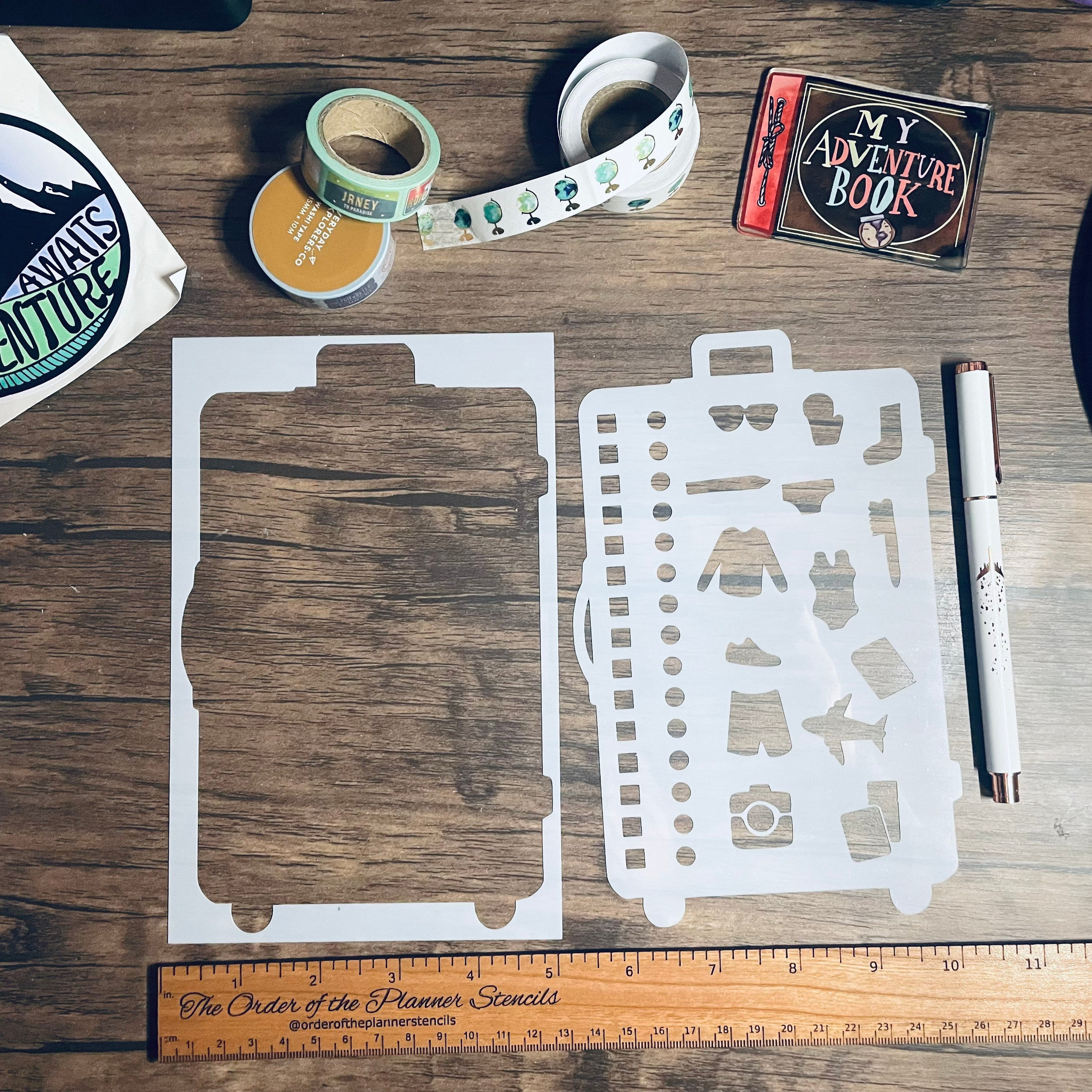 Packing List 2 Piece Layout Stencil /inking Cover - Etsy