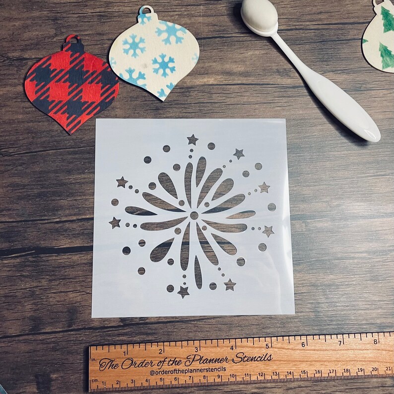 Large Fireworks four Varieties Stencil Planner/bullet | Etsy