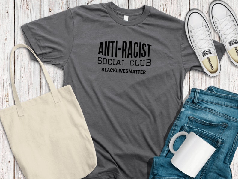 Antiracist Social Club T-shirt Black Lives Matter Justice - Etsy