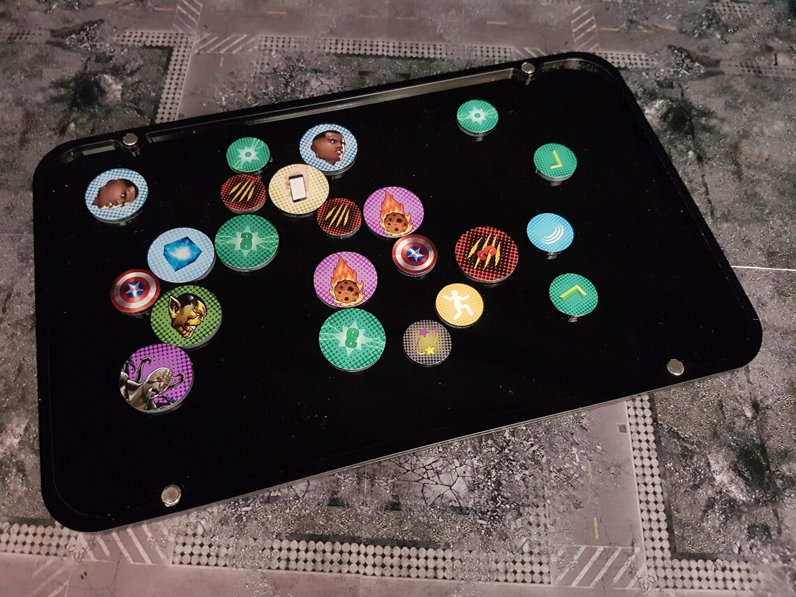 Marvel Crisis Protocol Compatible Ruler and Token Tray. - Etsy