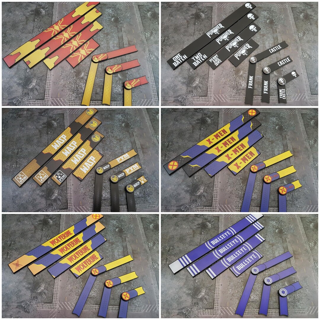 Marvel Crisis Protocol Compatible Ruler Set. - Etsy