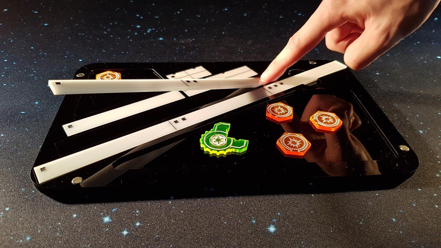 Star Wars X-wing Compatible V2 Acrylic Gaming Template Tray. Imperial ...