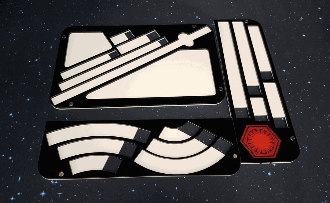 Star Wars X-wing Compatible V2 Acrylic Colour Print Split Gaming ...