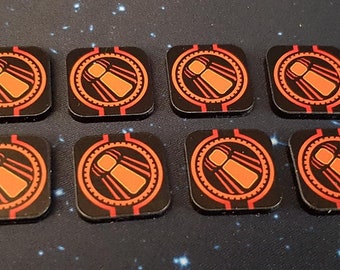 Star Wars X-Wing Compatible V2 Acrylic Colour Printed Gaming | Etsy