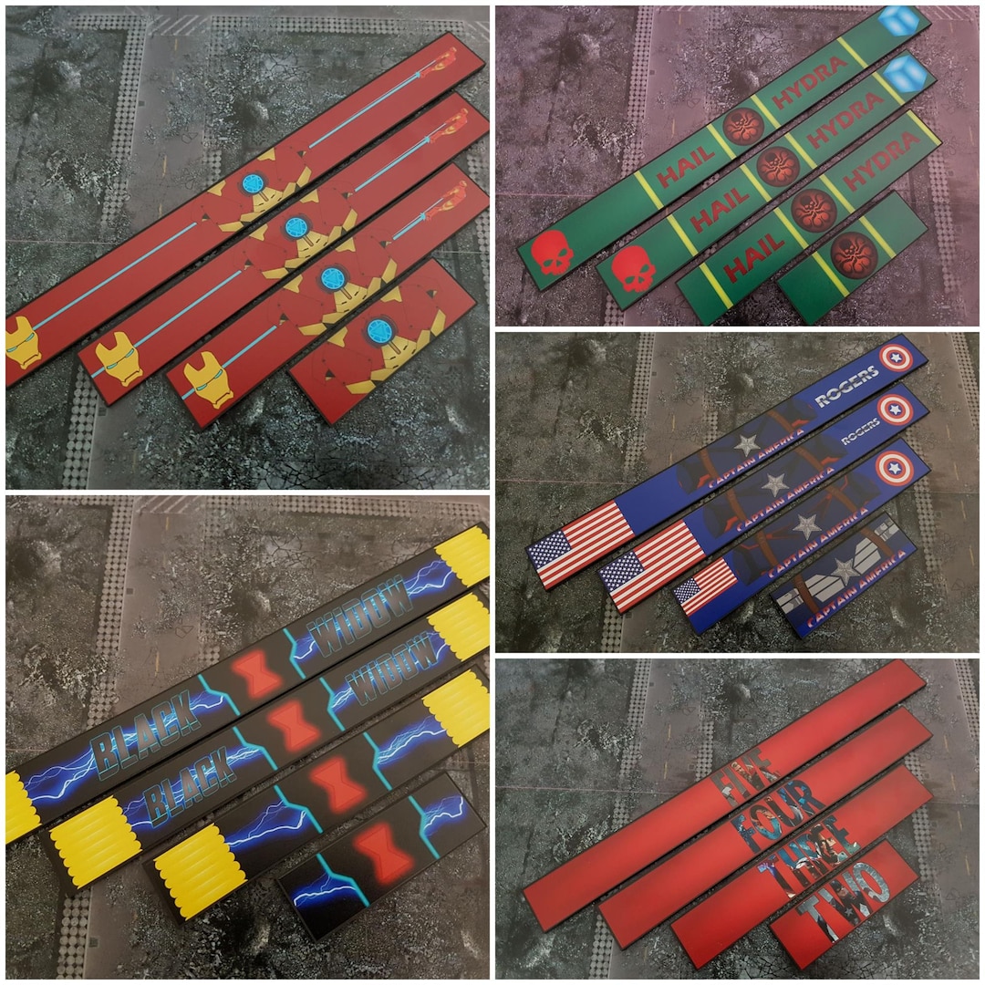 Marvel Crisis Protocol Compatible Range Ruler Set. - Etsy