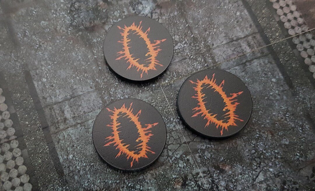 Marvel Crisis Protocol Compatible. Spikey Portals Token Set - Etsy