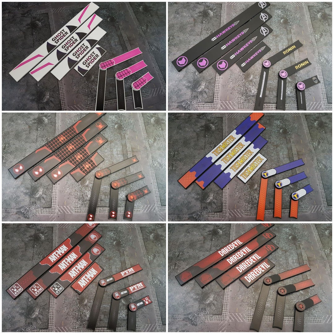 Marvel Crisis Protocol Compatible Ruler Set. - Etsy