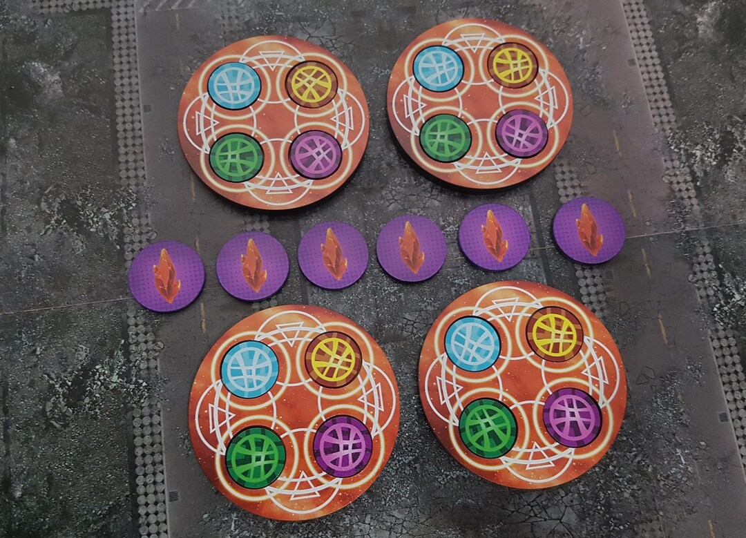 Marvel Crisis Protocol Compatible. Acrylic Gaming Dark Intruder Token ...