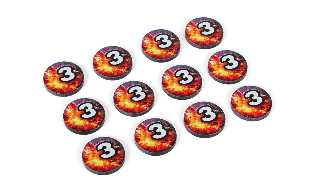 Shatterpoint Compatible. Damage 3 Token Set - Etsy