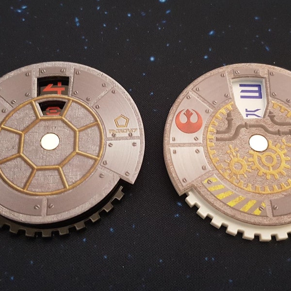 Star Wars Armada Compatible V2 Acrylic Colour Printed Gaming Tokens ...