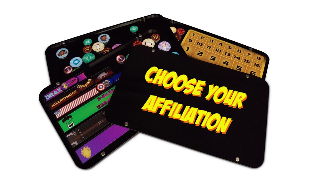 Marvel Crisis Protocol Compatible Ruler and Token Affiliation - Etsy