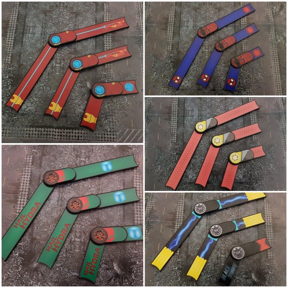 Marvel Crisis Protocol Compatible Movement Ruler Set. - Etsy