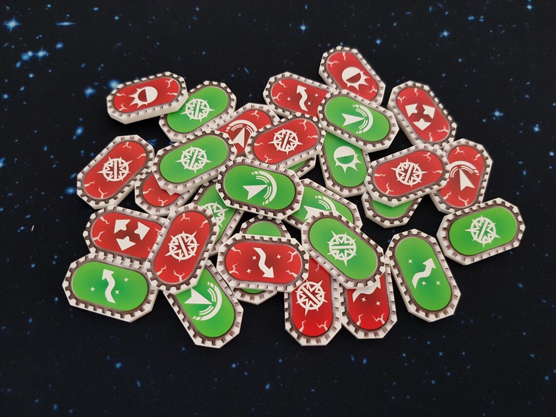 Star Wars Armada Compatible V2 Acrylic Colour Printed Gaming Tokens ...