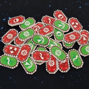 Star Wars Armada Compatible V2 Acrylic Colour Printed Gaming Tokens ...