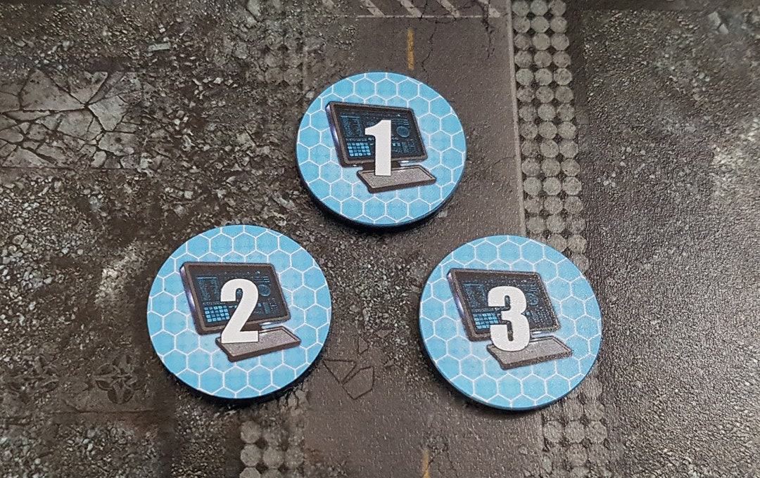 Marvel Crisis Protocol Compatible. Security Console Token Set - Etsy