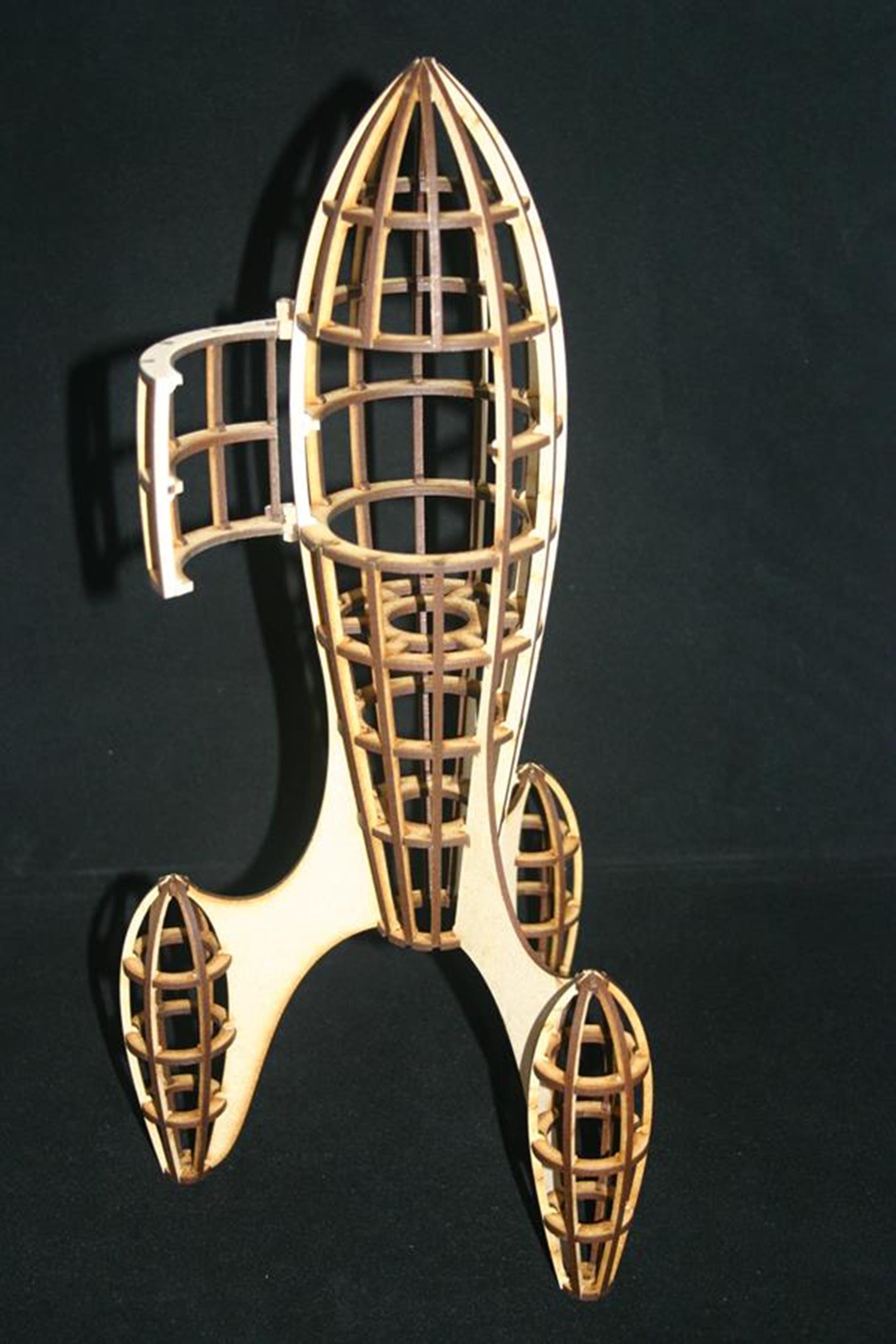 Laser Cut MDF Tri Rocket Kit. Steampunk. Suitable to Convert - Etsy UK
