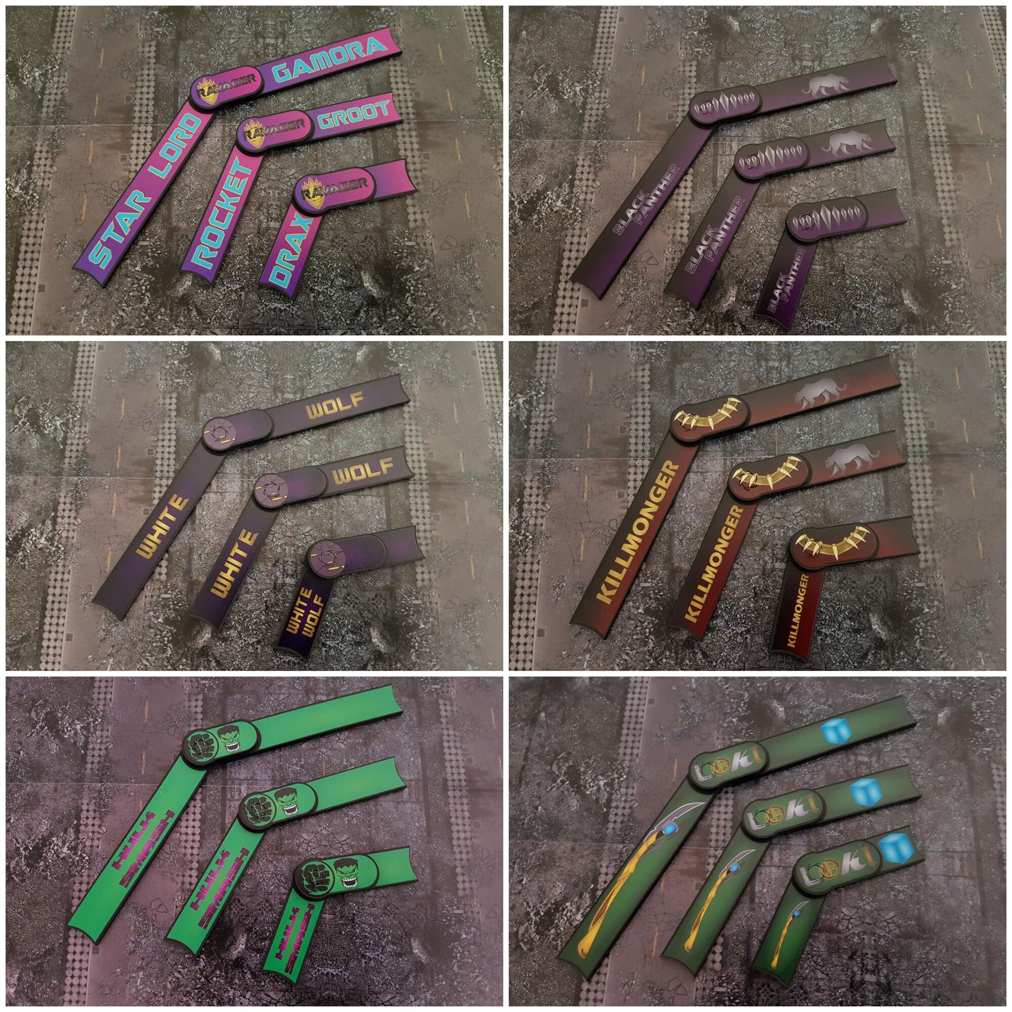 Marvel Crisis Protocol Compatible Movement Ruler Set. | Etsy