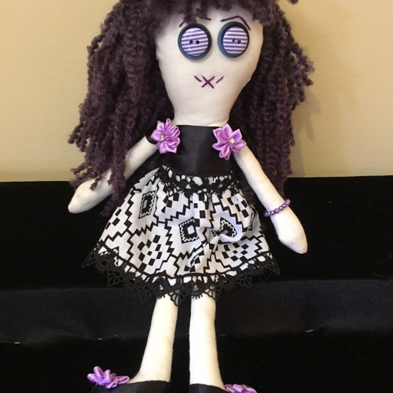 Button Eye Doll - Etsy