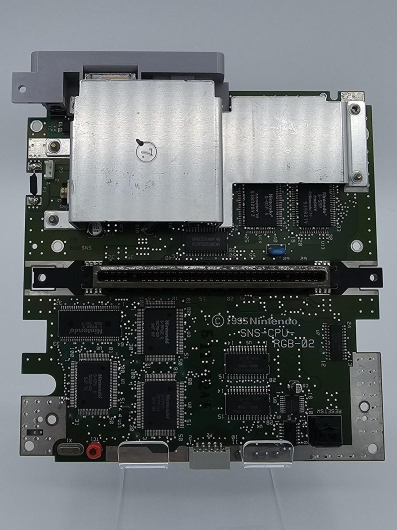 Refurbished Super Nintendo SNES Console + Game Genie | Cleaned & Tested ...