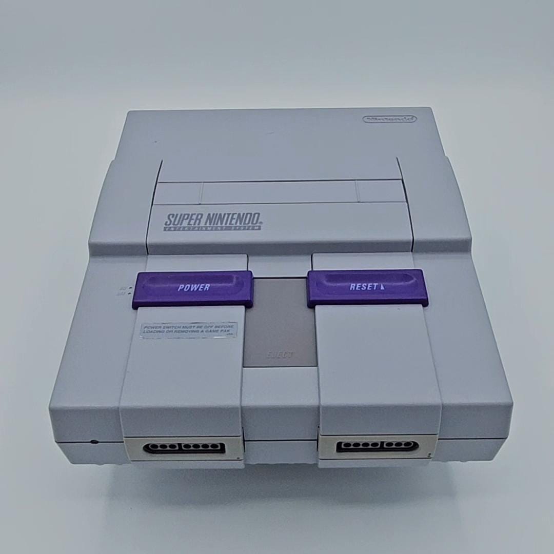 Refurbished Super Nintendo SNES Console + Game Genie | Cleaned & Tested ...