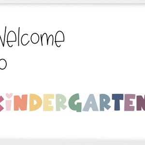 Kindergarten / Classroom Door Sign / Printable Wall Art / Classroom ...