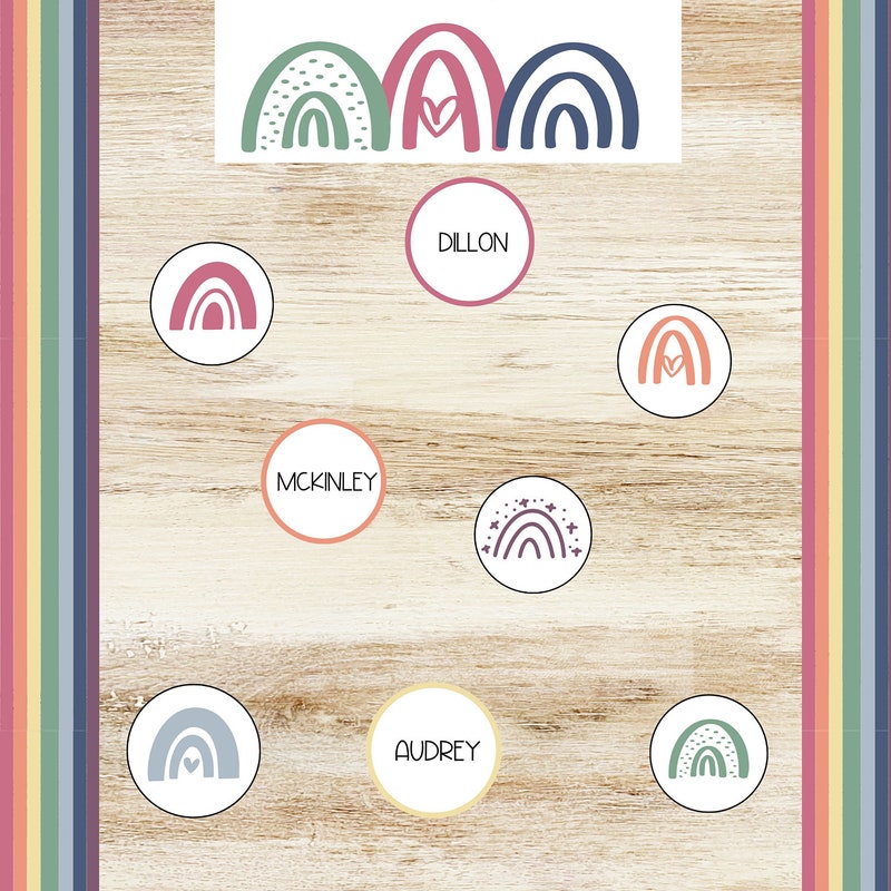 Muted Rainbow - Etsy