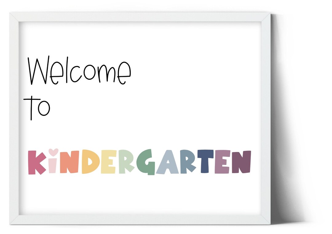 Kindergarten / Classroom Door Sign / Printable Wall Art / Classroom ...