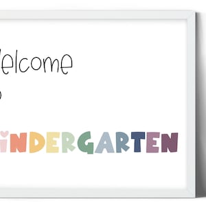 Kindergarten / Classroom Door Sign / Printable Wall Art / Classroom ...