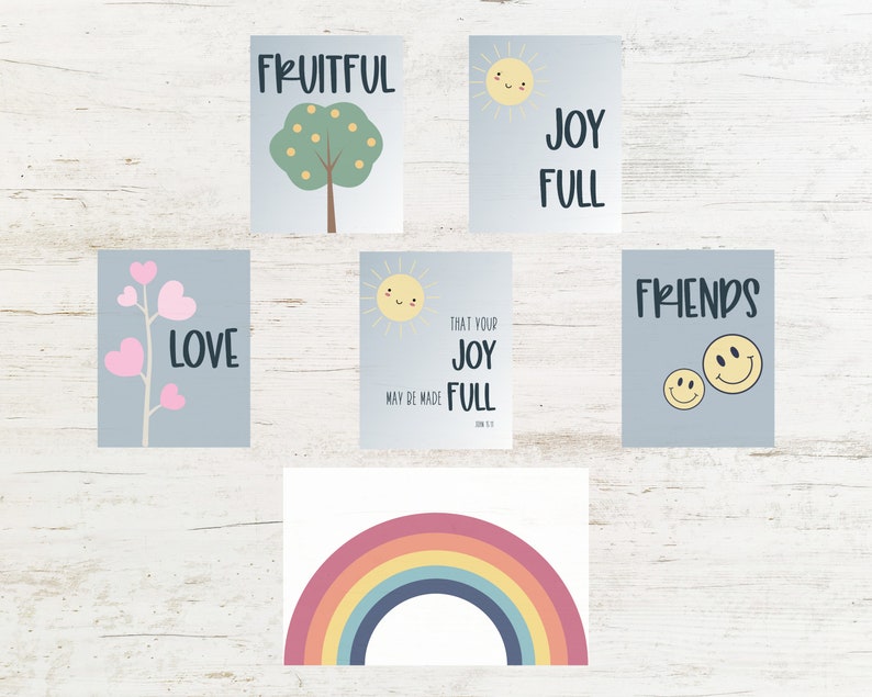 Joy Full Classroom Posters / Classroom Art / Elementary Decor / Rainbow ...