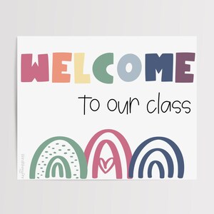 Muted Rainbow Classroom Door Bundle / Classroom Decor / Elementary ...